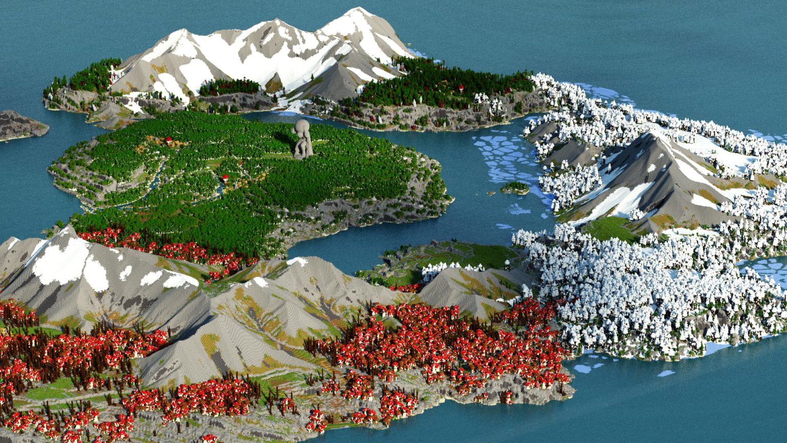 Ixellior - RTX Map - From Arctic to Desert Volcano [3k, Download, 1.16 ...